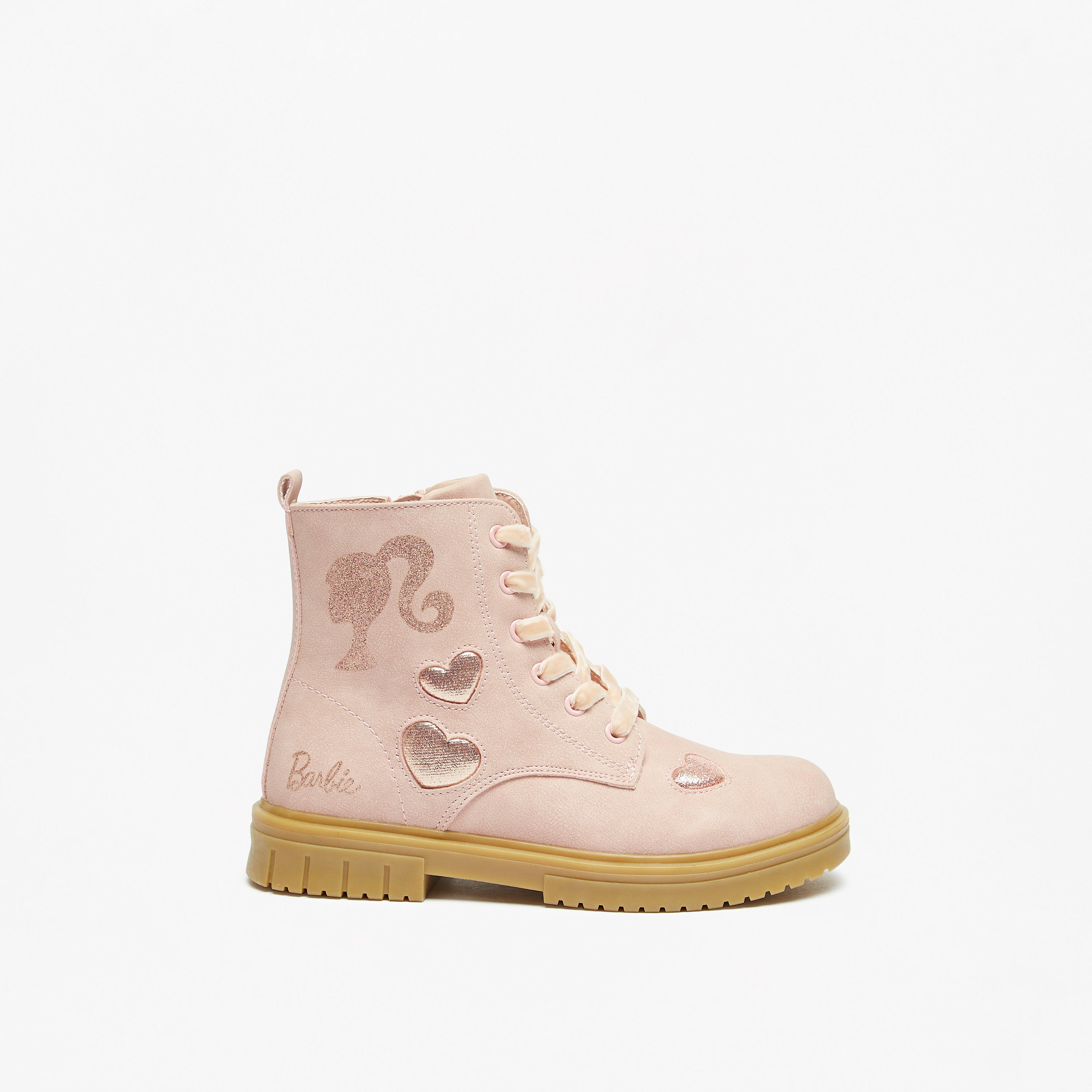 Shop Barbie Print Boots with Zip Closure Online | Splash UAE