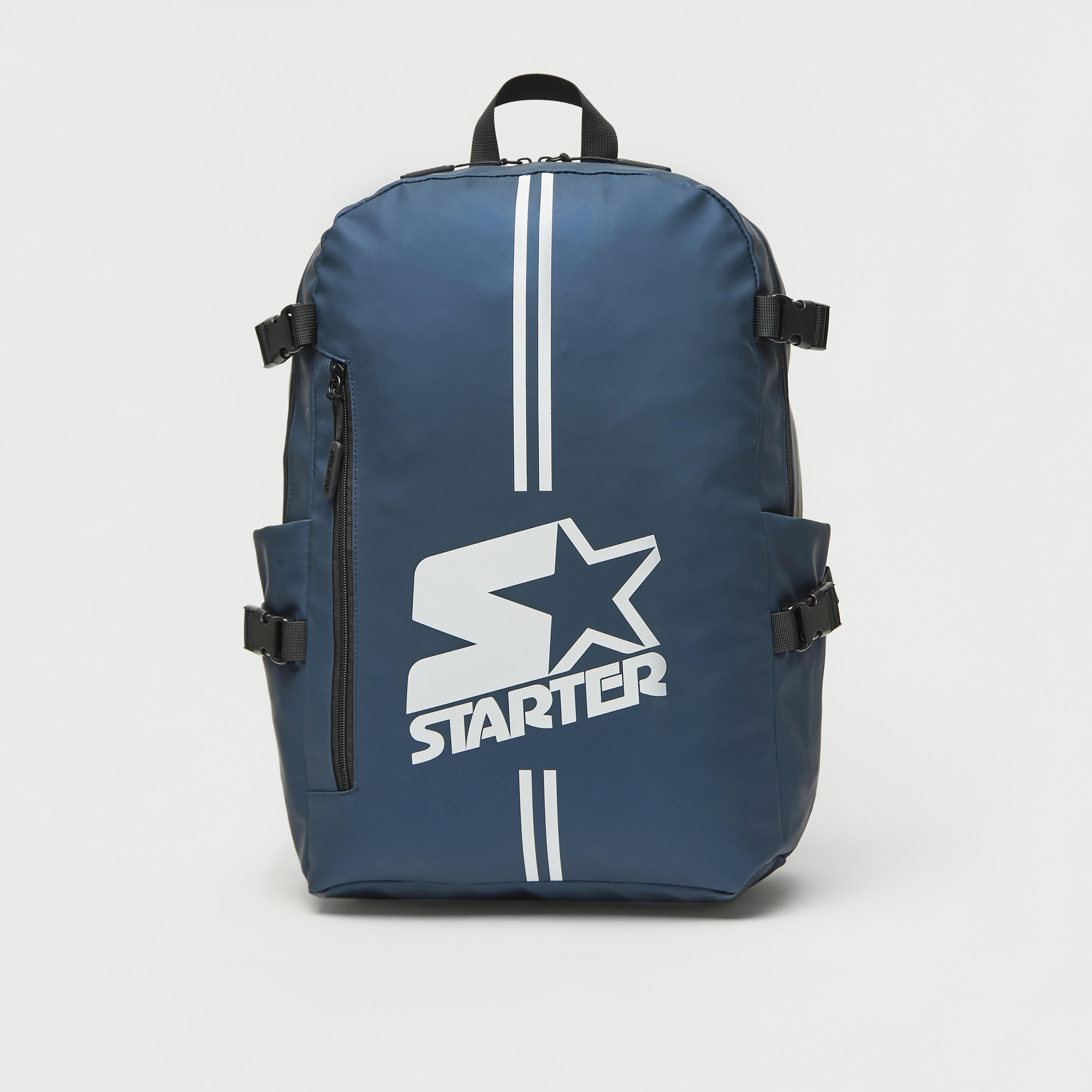 Shop Starter Logo Print Backpack with Adjustable Straps and Zip Closure ...