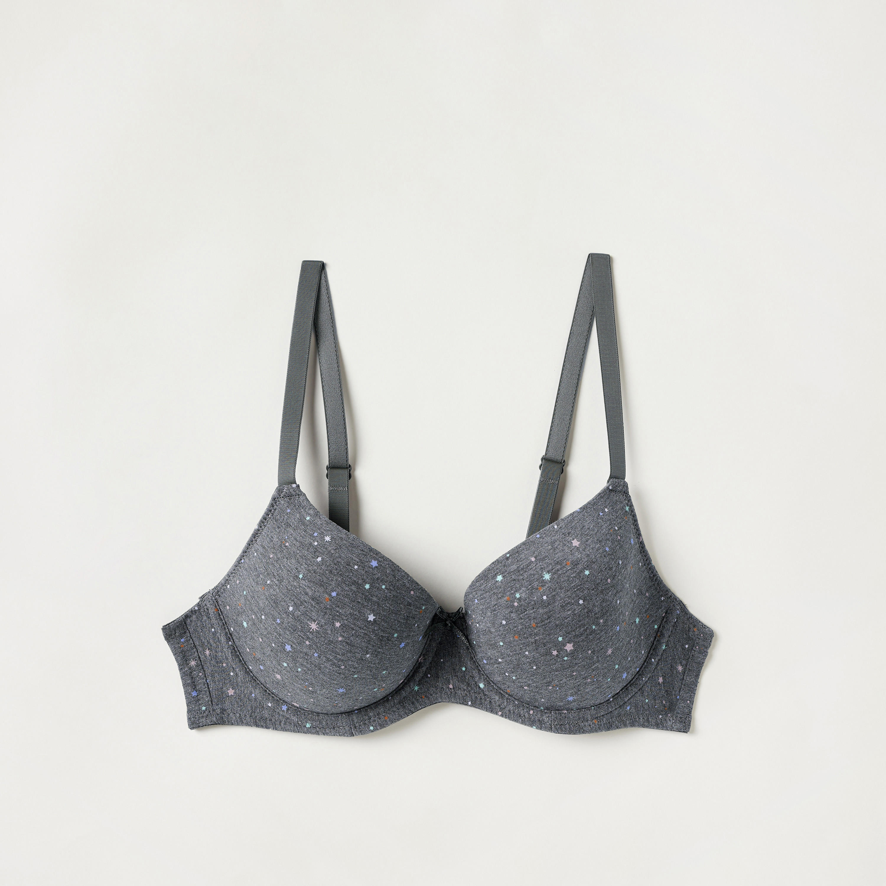 Shop All-Over Star Print Wired A-frame Bra Online | Splash UAE